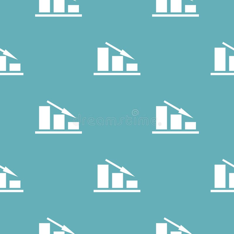 Down Chart Pattern Seamless Blue Stock Vector - Illustration of ...