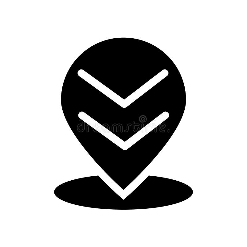 Down Chevron Icon. Trendy Down Chevron Logo Concept on White Background ...