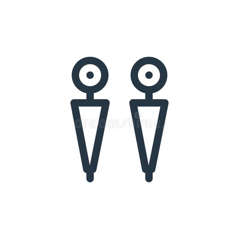 Down Indicator Icon Vector from American Football Concept. Thin Line ...