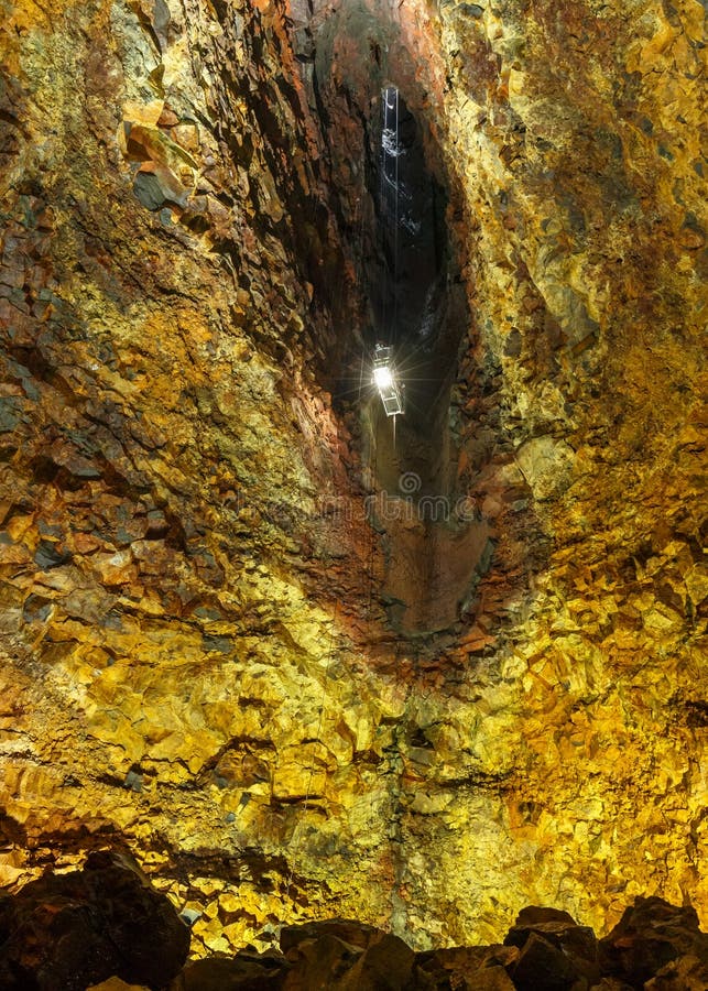 Down inside a volcano stock photo. Image of dark, beautiful - 76016878