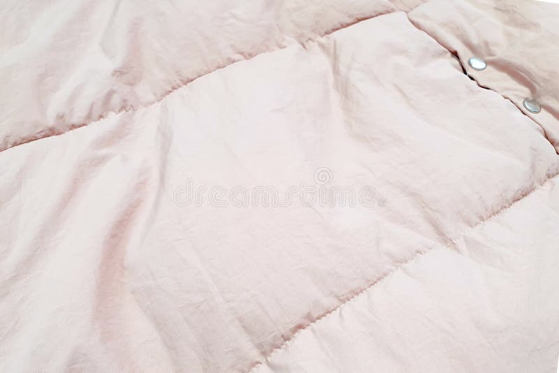 Down Jacket Fabric Background, Green Puffer Jacket Texture. Top View ...