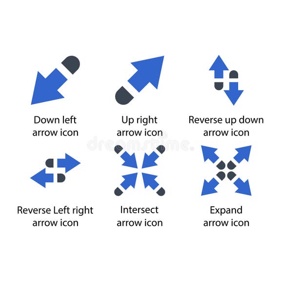 Down Left, Up Right, Reverse Up Down, Reverse Left Right, Intersect ...