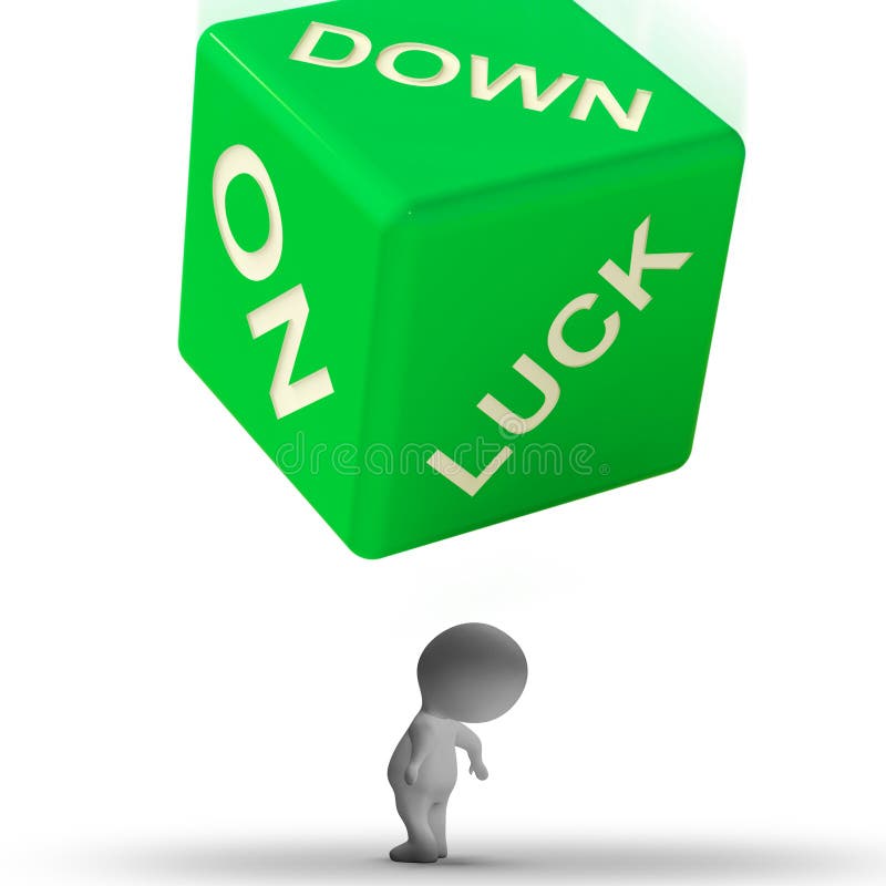 Lose Dice Representing Defeat and Loss Stock Illustration ...