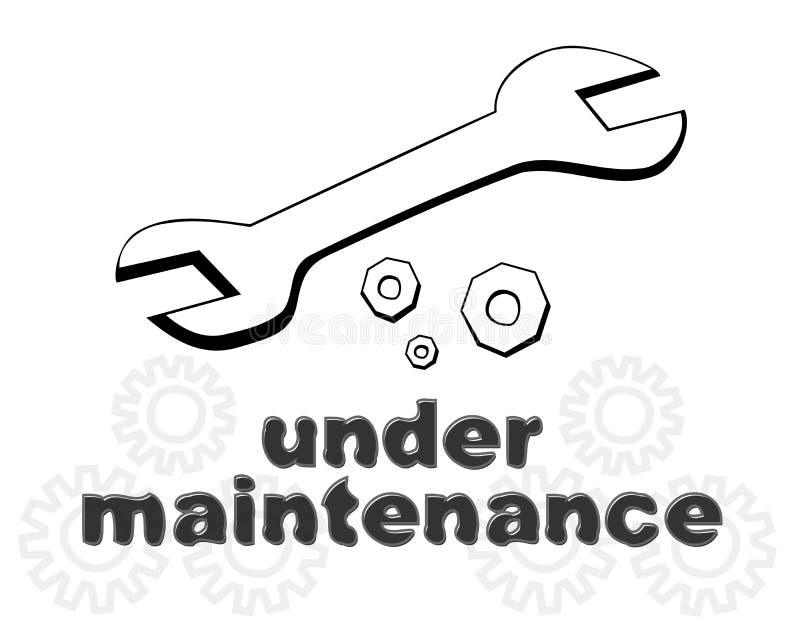 Under Maintenance Message Banner Stock Vector - Illustration of ...