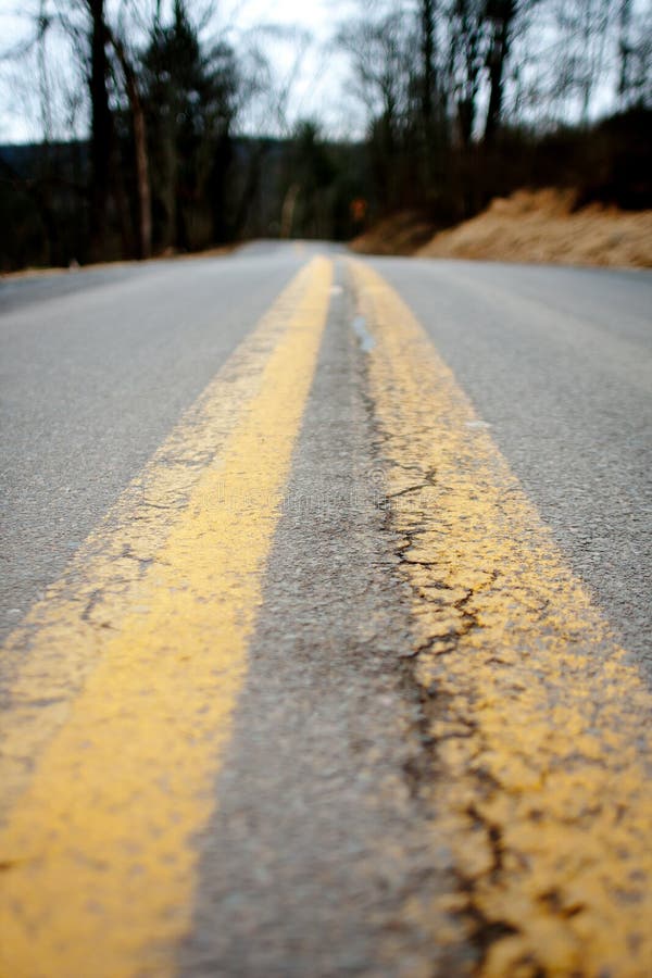 Middle lines of a road stock image. Image of line, road - 51008935
