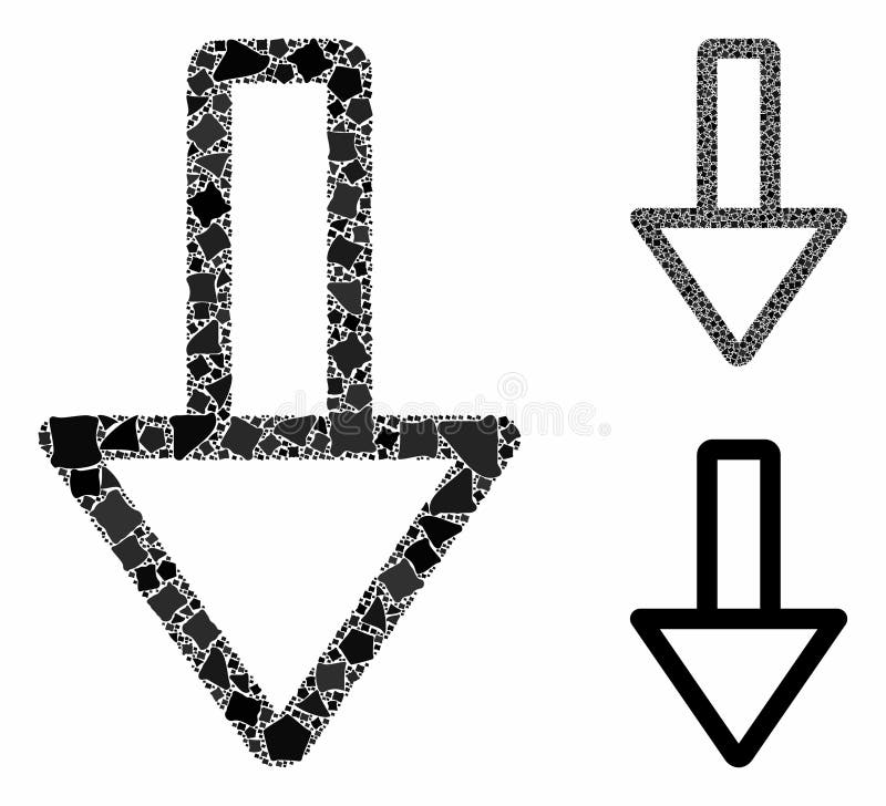 Down Mosaic Icon of Humpy Pieces Stock Vector - Illustration of ...