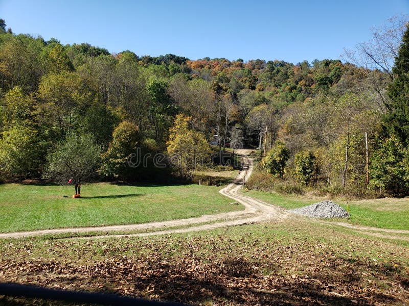 Down a old back road stock photo. Image of road, country - 172927422