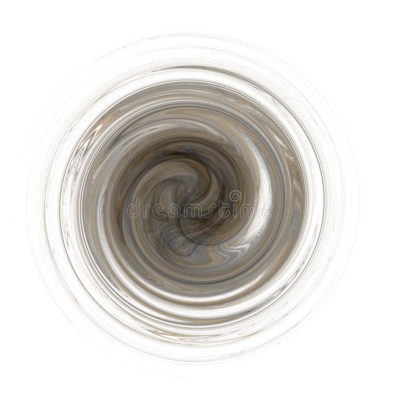 Down the Plug - Rotating, Revolving Swirl Isolated on White. Stock ...