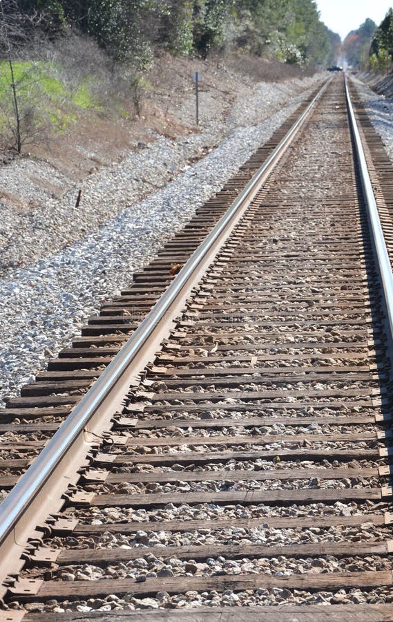 Down the rails stock image. Image of rural, long, railway - 111987125