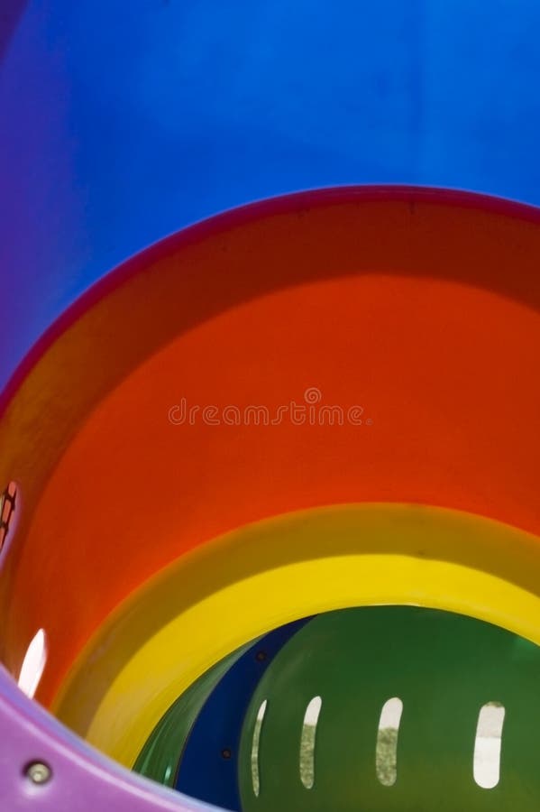 Down the Rainbow Slide stock photo. Image of glow, pattern - 701384