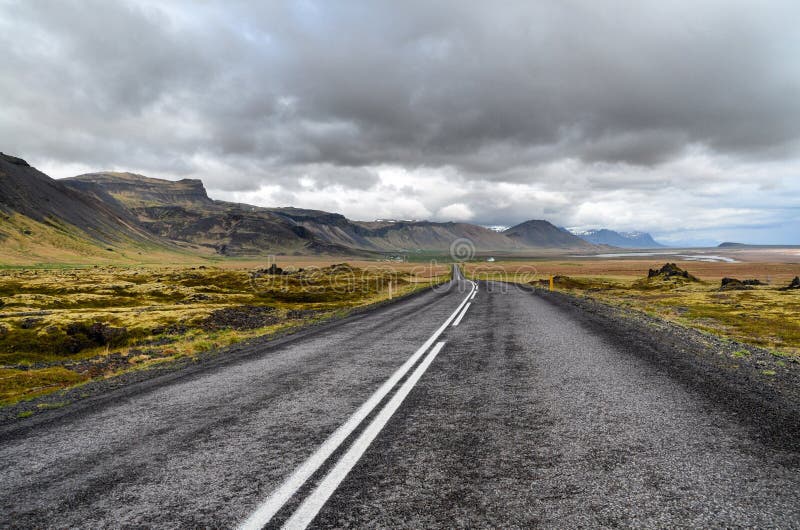 Down the road stock image. Image of drive, landscape - 96765441