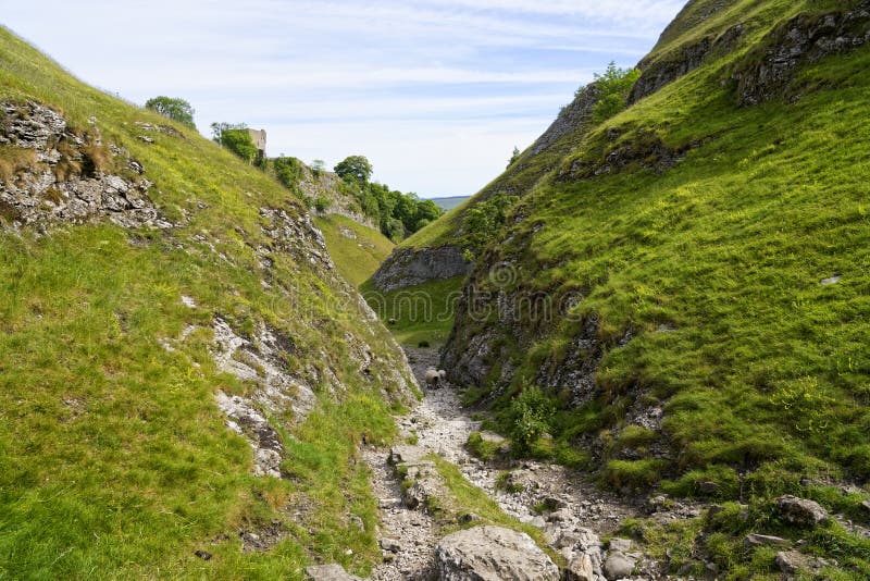 Down the Rugged and Narrow Path in Cave Dale Stock Photo - Image of ...