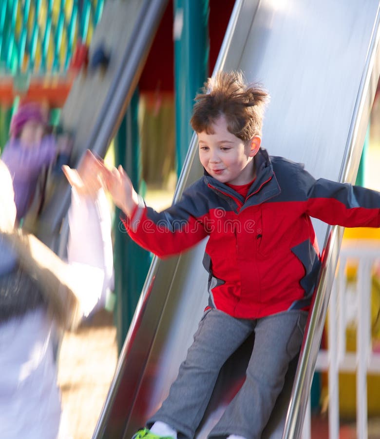 Down the slide stock photo. Image of sliding, slippery - 55792446