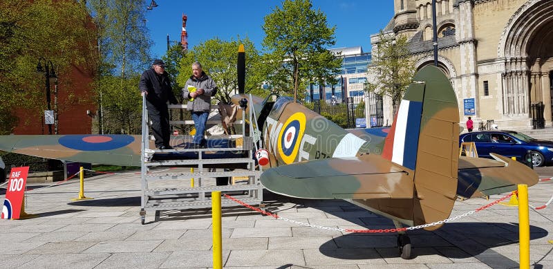 Down Spitfire plane editorial photo. Image of cathedral - 115620991