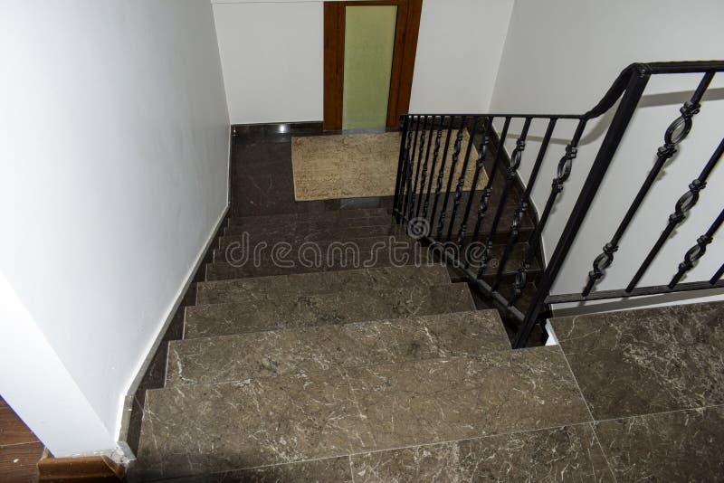 Down Stairs Inside the Building Stock Photo - Image of forestn, forest2 ...