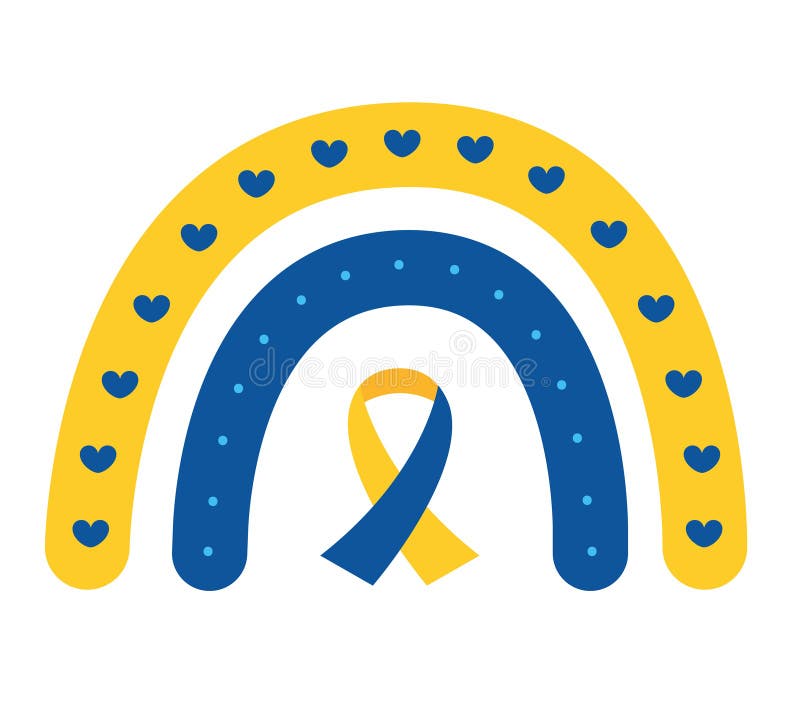 Down syndrome awareness stock illustration. Illustration of blue ...