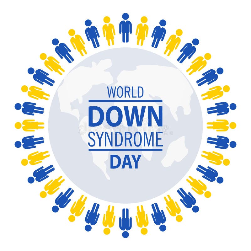 Down Syndrome Illustration, White Background, Stock Vector ...