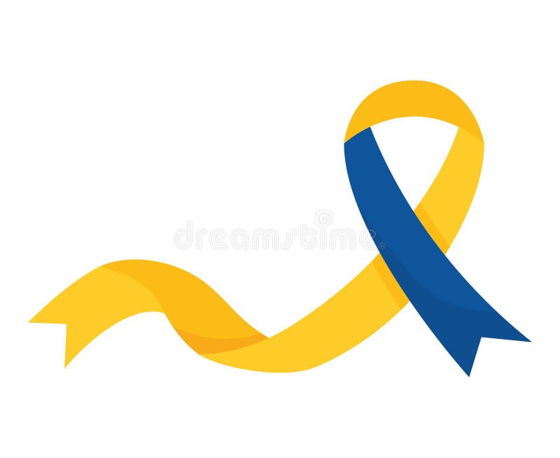 Down Syndrome Ribbon Design Stock Illustration - Illustration of ...