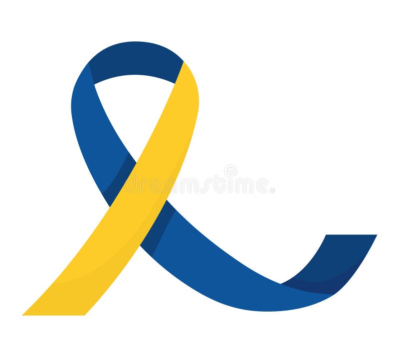 Down Syndrome Ribbon Illustration Stock Illustration - Illustration of ...