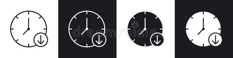 Down time icon stock illustration. Illustration of flat - 341325974