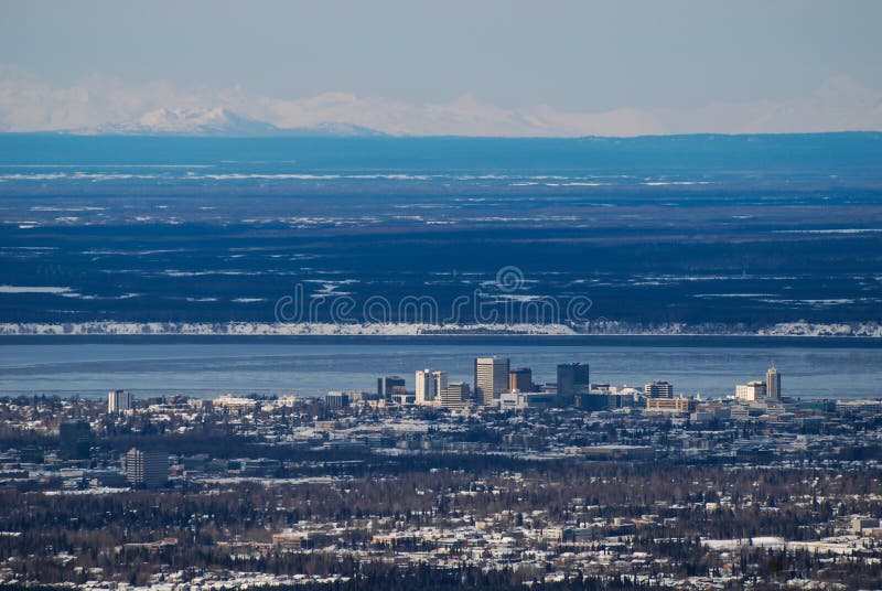 Down Town Anchorage stock image. Image of anchorage, alasks - 31259877