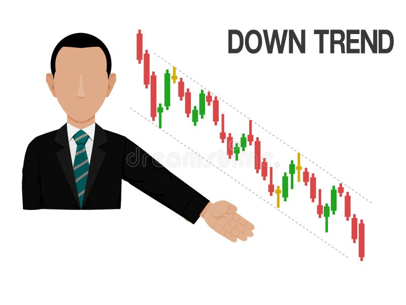 Presenting the Down Trend Arrow Stock Illustration - Illustration of ... Presenting the Down Trend Arrow Stock Illustration - Illustration of ...