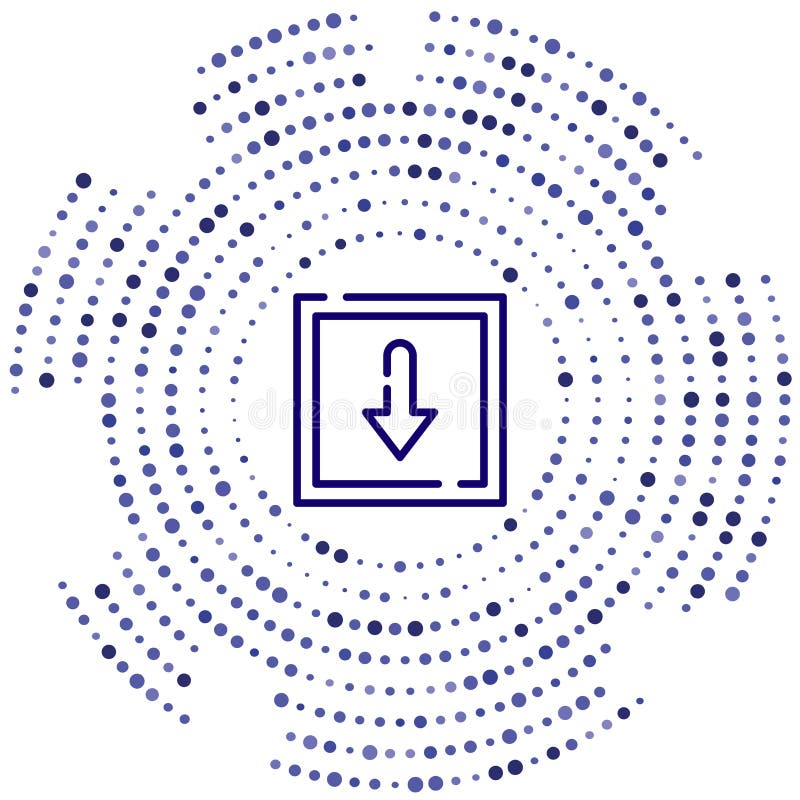 Down Vector Icon. Down Editable Stroke. Down Linear Symbol for Use on ...