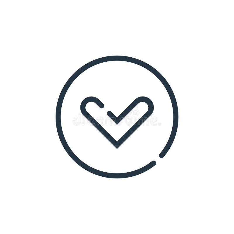 Down Vector Icon. Down Editable Stroke. Down Linear Symbol for Use on ...