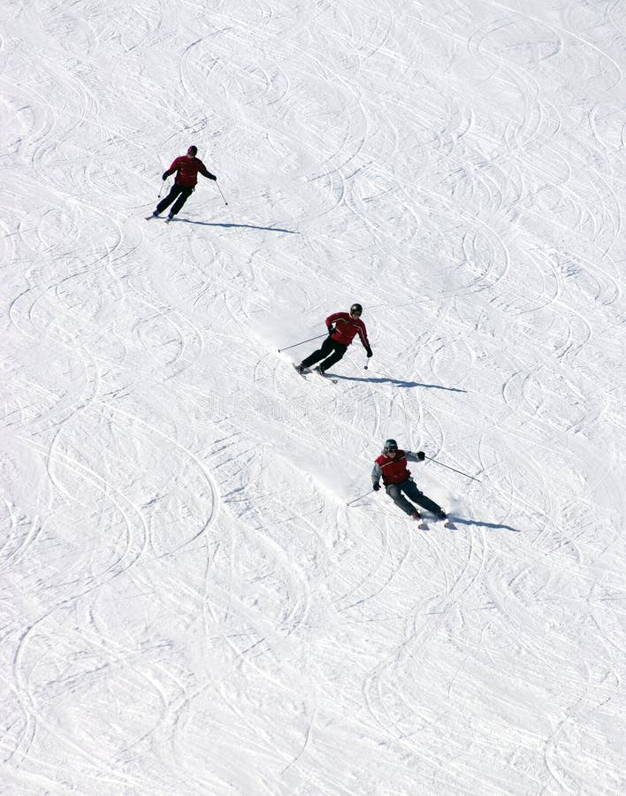 Downhill Ski Patterns stock image. Image of jump, race - 8588051