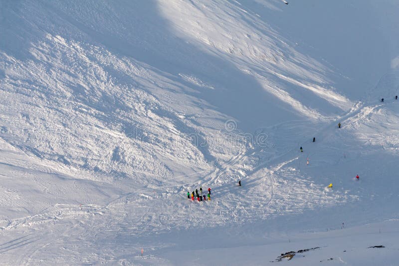 Downhill ski slope stock image. Image of view, holiday - 84935149