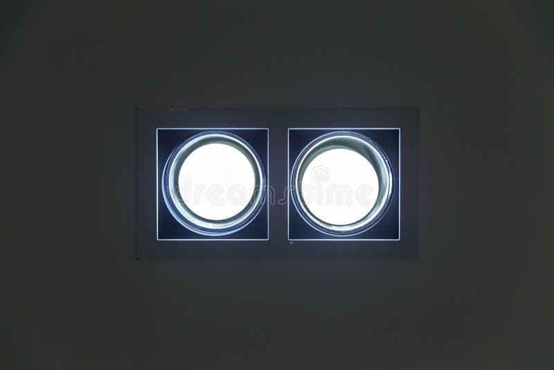 Downlight or Ceiling Light Bottom View Stock Photo - Image of circle ...