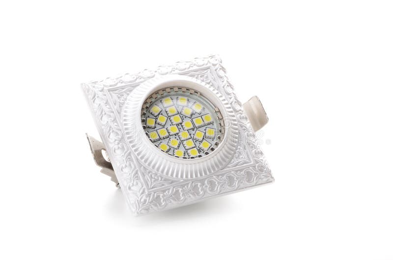 Downlight Spotlight Isolated Stock Image - Image of indoors, shine ...