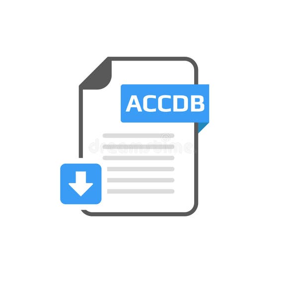 Download ACCDB File Format, Extension Icon Stock Illustration ...
