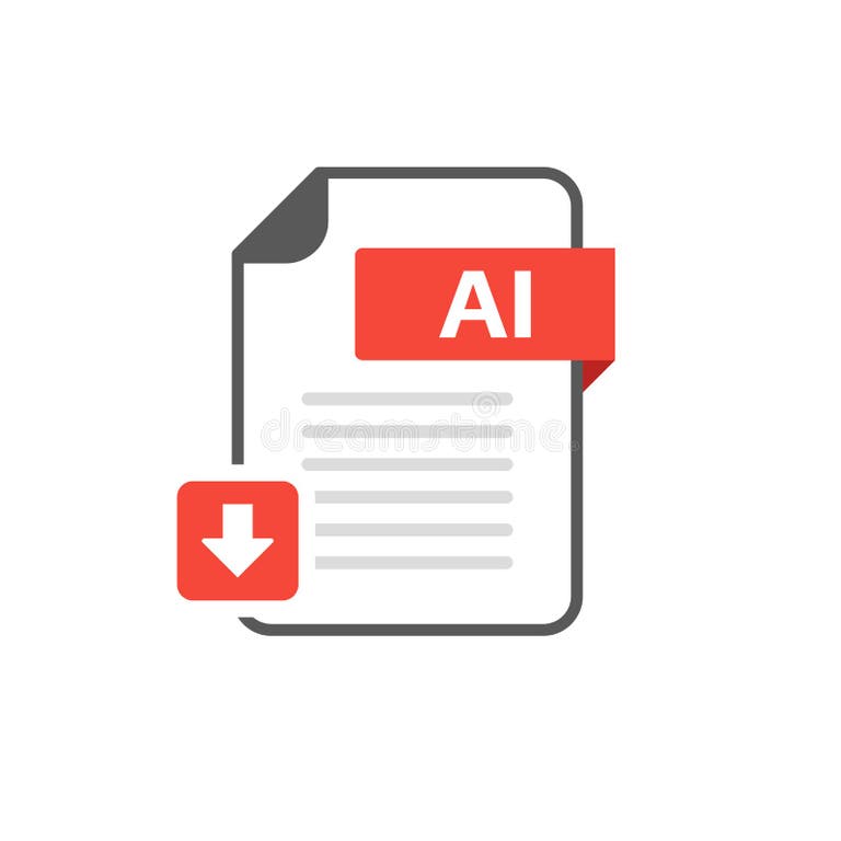 Download AI File Format, Extension Icon Stock Illustration ...