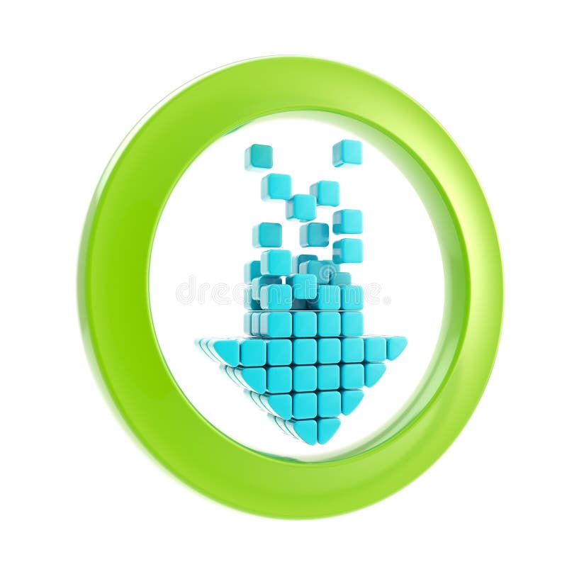 Download is Allowed Sign Isolated Stock Illustration - Illustration of ...
