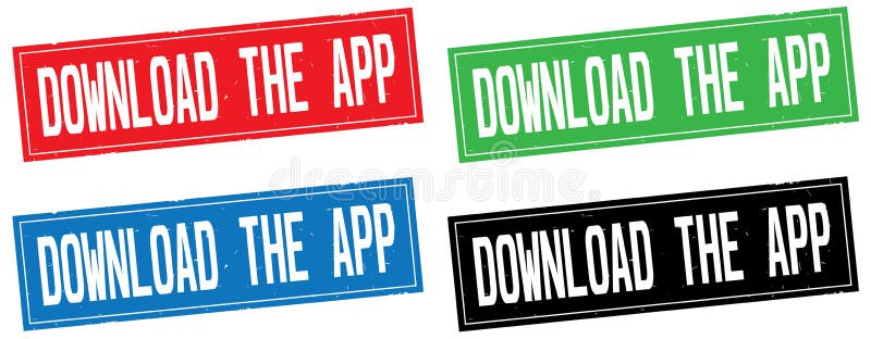 DOWNLOAD the APP Text, on Rectangle Stamp Sign. Stock Illustration ...