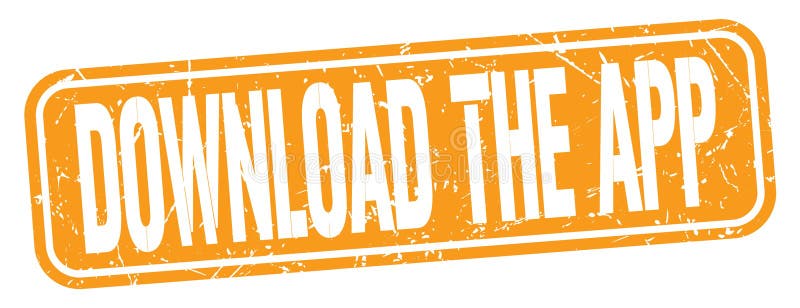 DOWNLOAD the APP Text Written on Orange Stamp Sign Stock Illustration ...