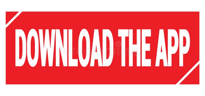 DOWNLOAD the APP Text Written on Red Stamp Sign Stock Illustration ...