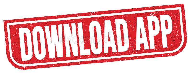 DOWNLOAD APP Text Written on Red Stamp Sign Stock Illustration ...