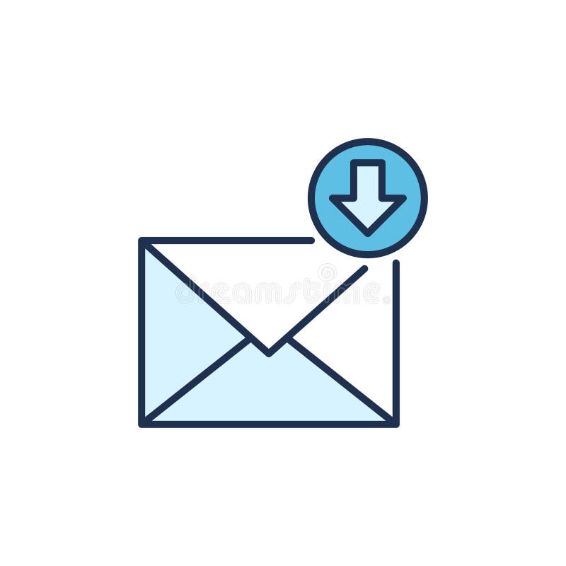 Download Arrow with Envelope Vector Email Message Concept Colored Icon ...