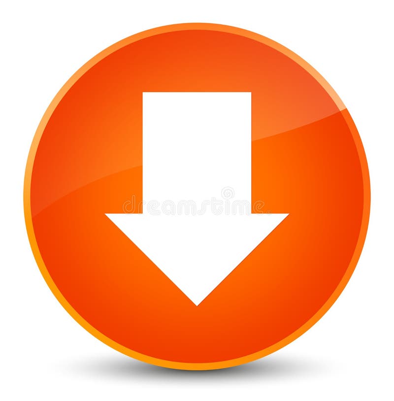Download Arrow Icon Elegant Orange Round Button Stock Illustration ...