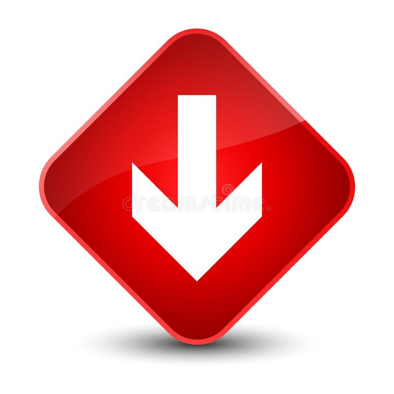 Download Arrow Icon Elegant Red Diamond Button Stock Illustration ...