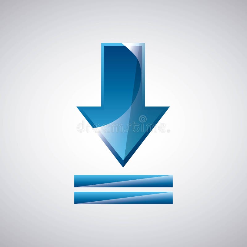 Download Arrow Icon. Internet Design. Vector Graphic Stock Illustration ...