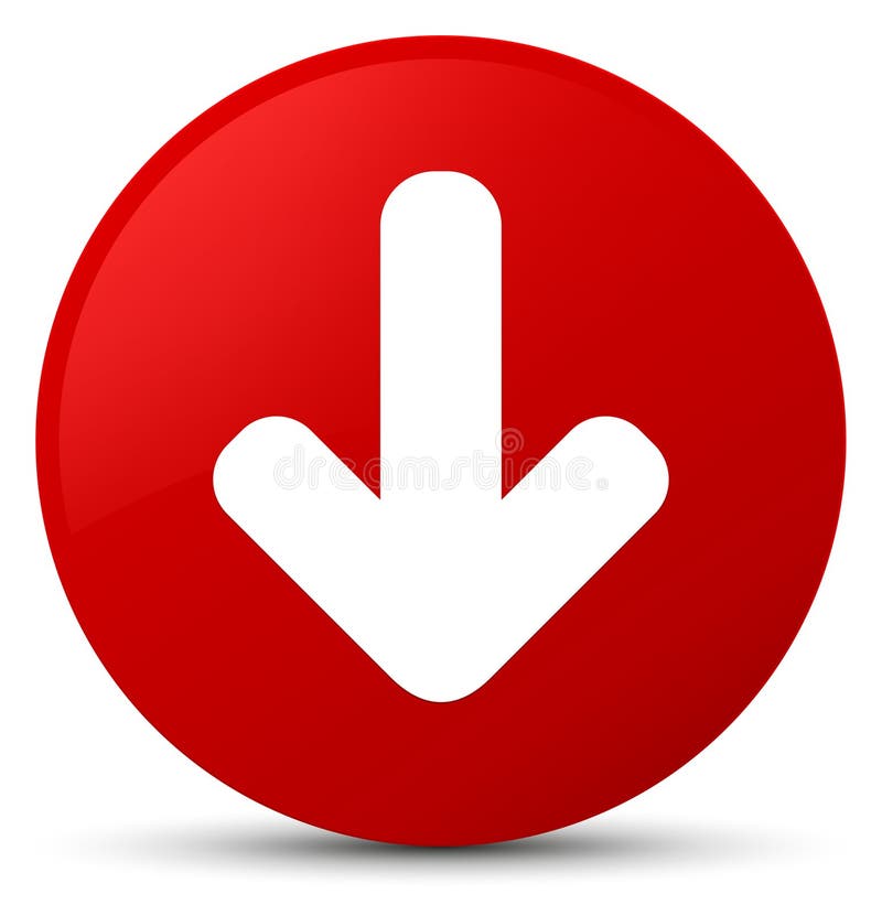 Download Arrow Icon Red Round Button Stock Illustration - Illustration ...