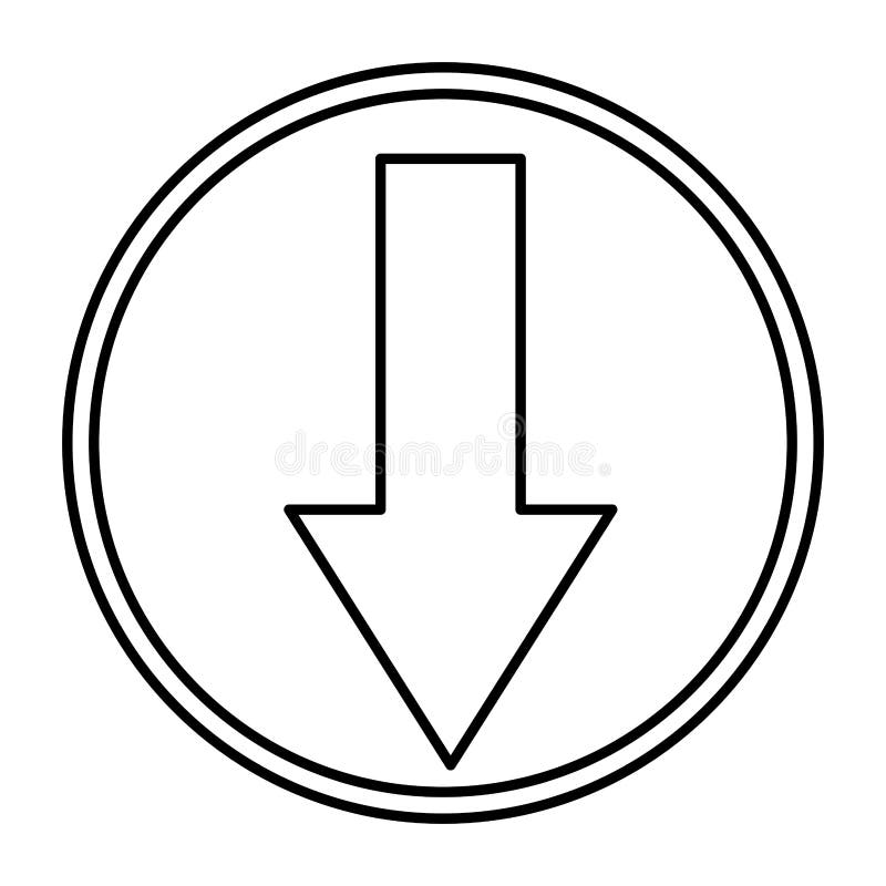 Download Arrow Inside Button Design Stock Vector - Illustration of ...