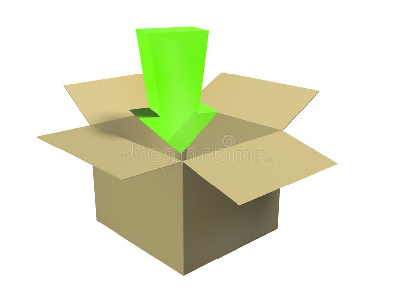 Download box stock illustration. Illustration of inside - 8150309