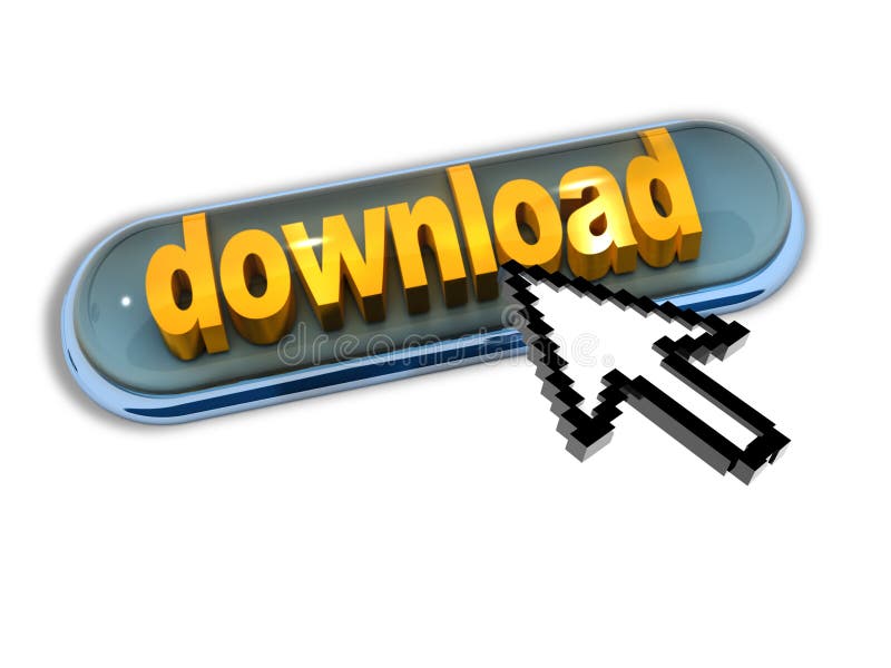 Download button stock illustration. Illustration of finger - 20651487