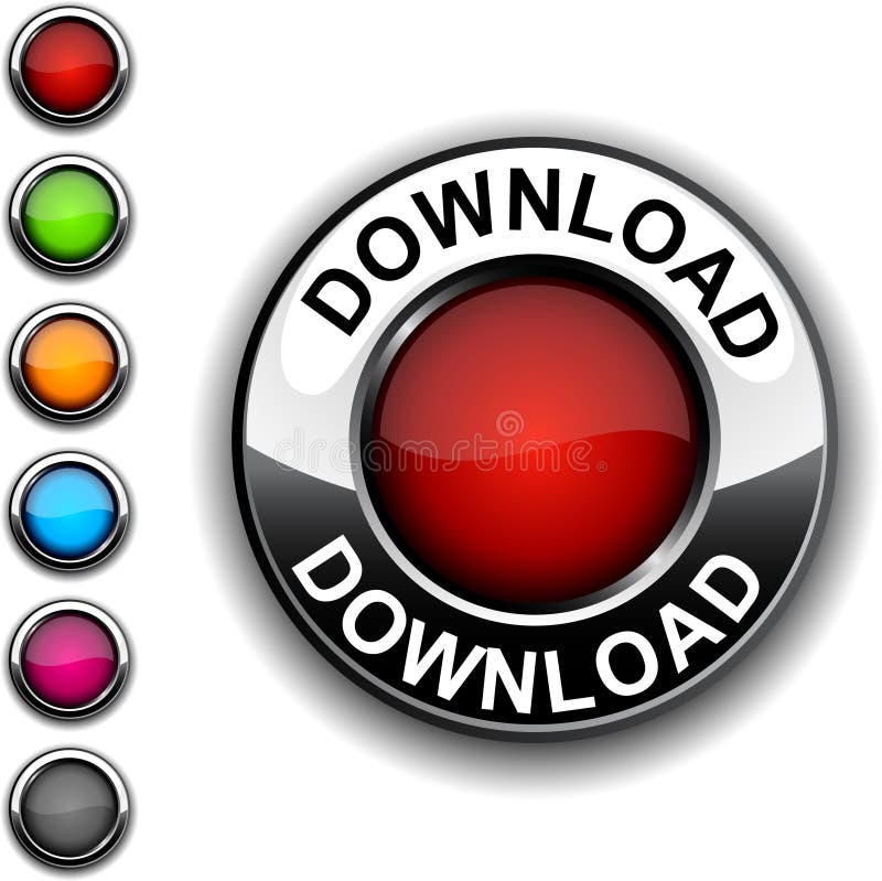 Download Button stock illustration. Illustration of button - 730615