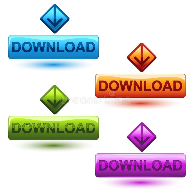 Download Button stock illustration. Illustration of button - 730615