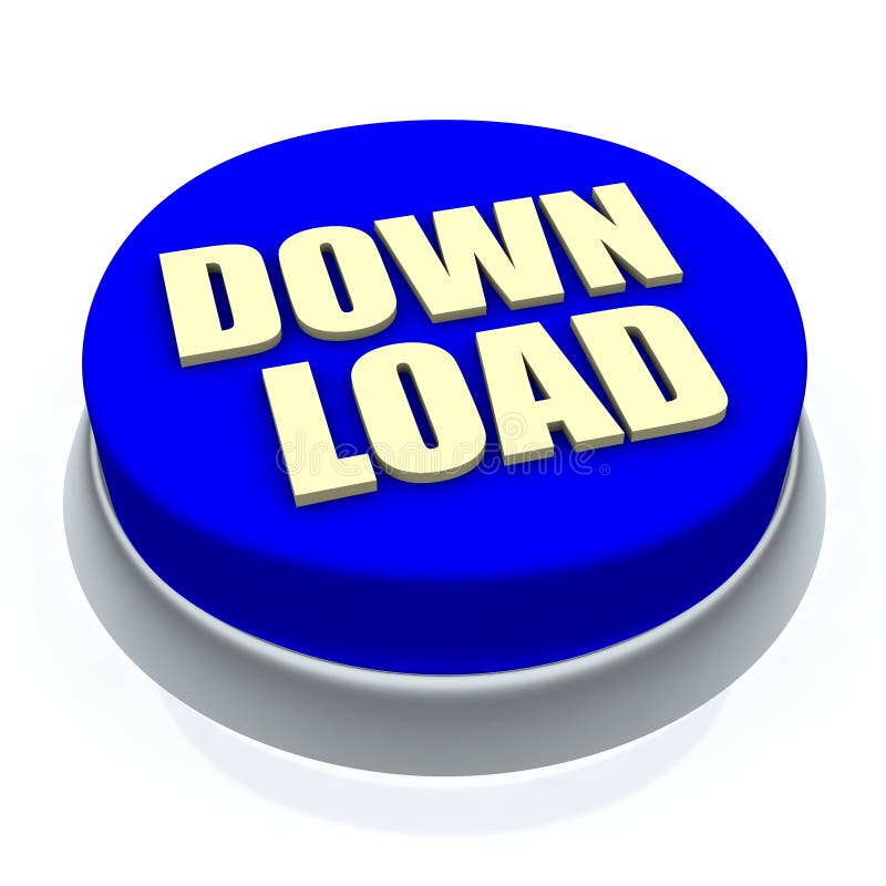 Download icon or button stock vector. Illustration of round - 6718537